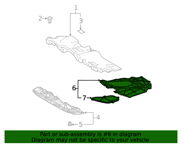 51420-48040 - Radiator Support Splash Shield - 2020-2023 Toyota | OEM ...