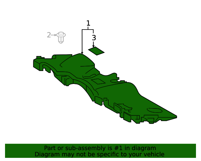 16681-F0020 - Radiator Support Access Cover (Upper) - 2019-2020 Toyota ...