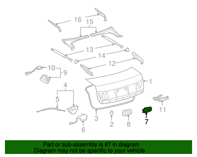 Lexus OEM Opener Assembly Part# 64640-50010 | OEM Vehicle Parts