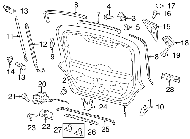 2010-2016 Porsche Panamera Drip Channel 970-512-621-02 | Porsche Marin