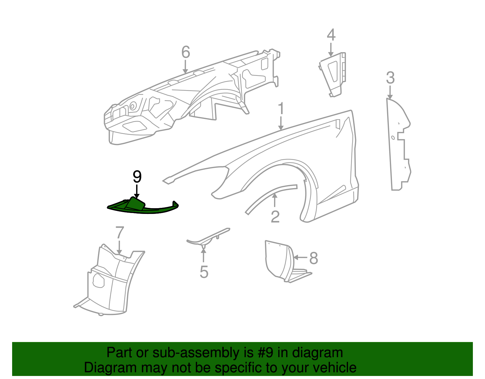 2005-2013 Chevrolet Corvette Liner Extension - Driver's Side (LH ...