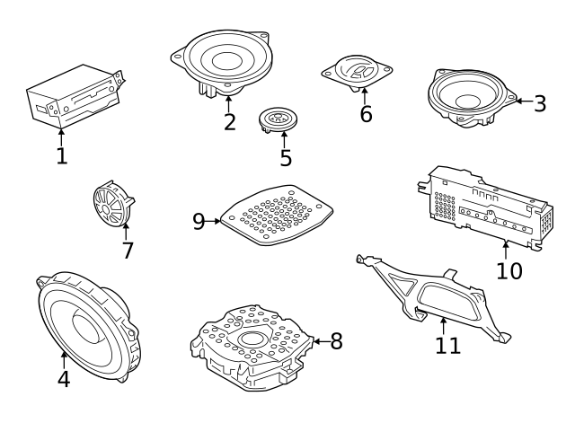 65-13-2-622-477 - Speaker Cover - 2019-2023 BMW | Buy BMW Parts Now