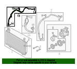 2014-2018 Mazda 3 A/C Refrigerant Liquid Hose BJS7-61-46X ...