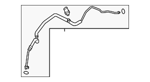 2014-2018 Mazda 3 A/C Refrigerant Liquid Hose BJS7-61-46X ...