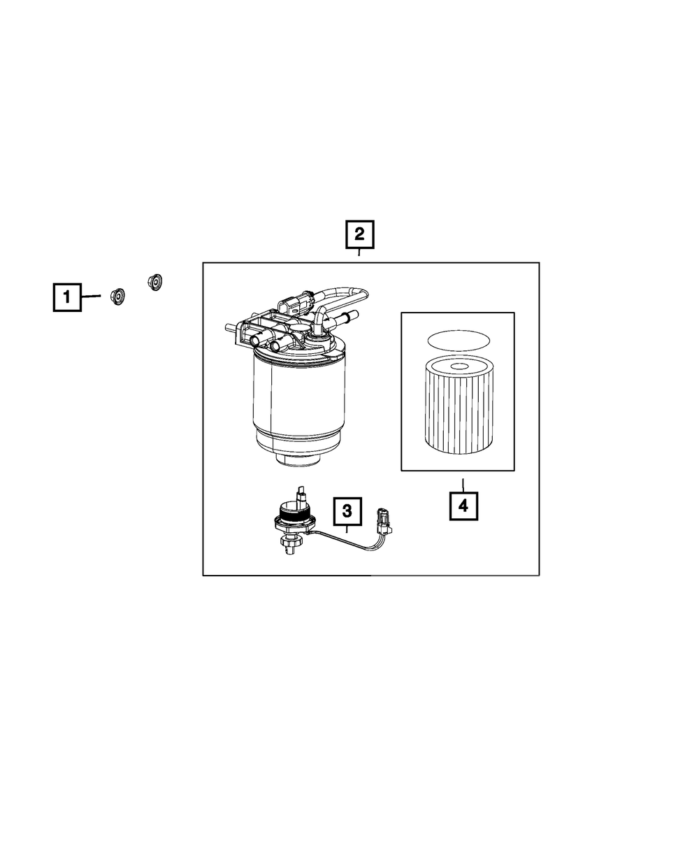 2013-2018 Ram Fuel Water Separator Housing 68268285AC | My Mopar Parts