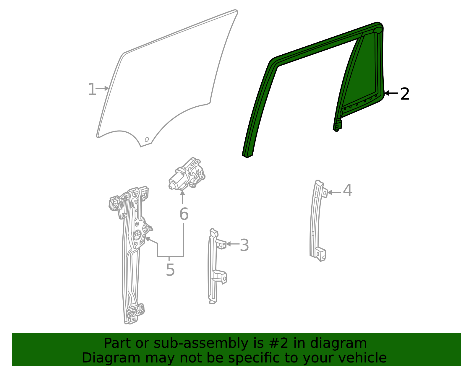 2021-2024 GM Weatherstrip 85636209 GM | GMPartsDirect.com