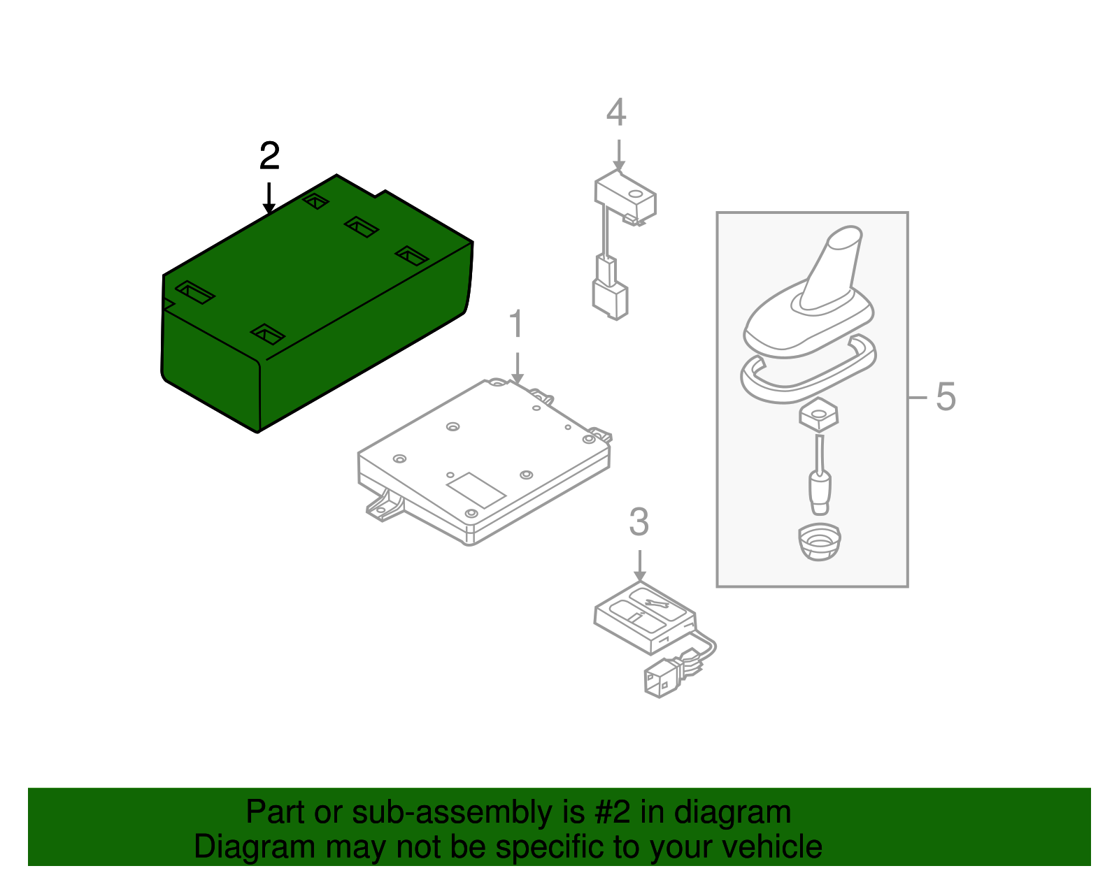 1K0-919-737-M - GPS Navigation Control Module Bracket 2010-2014 ...