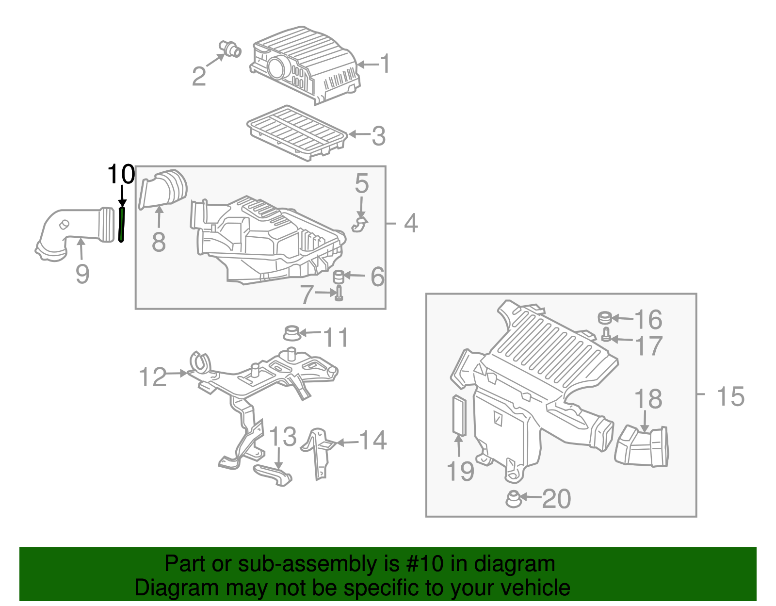 17249-PS4-000 - Engine Air Intake Hose Seal 1998-2006 Honda | Honda ...