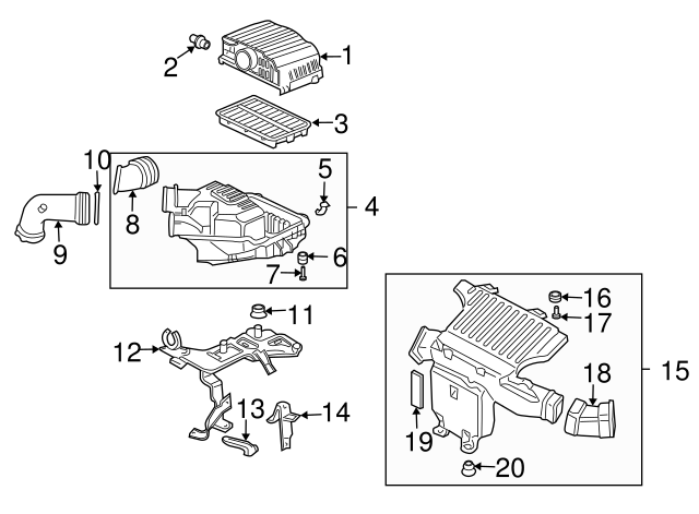 17249-PS4-000 - Engine Air Intake Hose Seal 1998-2006 Honda | Honda ...