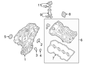 Genuine Valve Cover Cap for 2010-2022 Hyundai | Part# 24570-3C110 ...