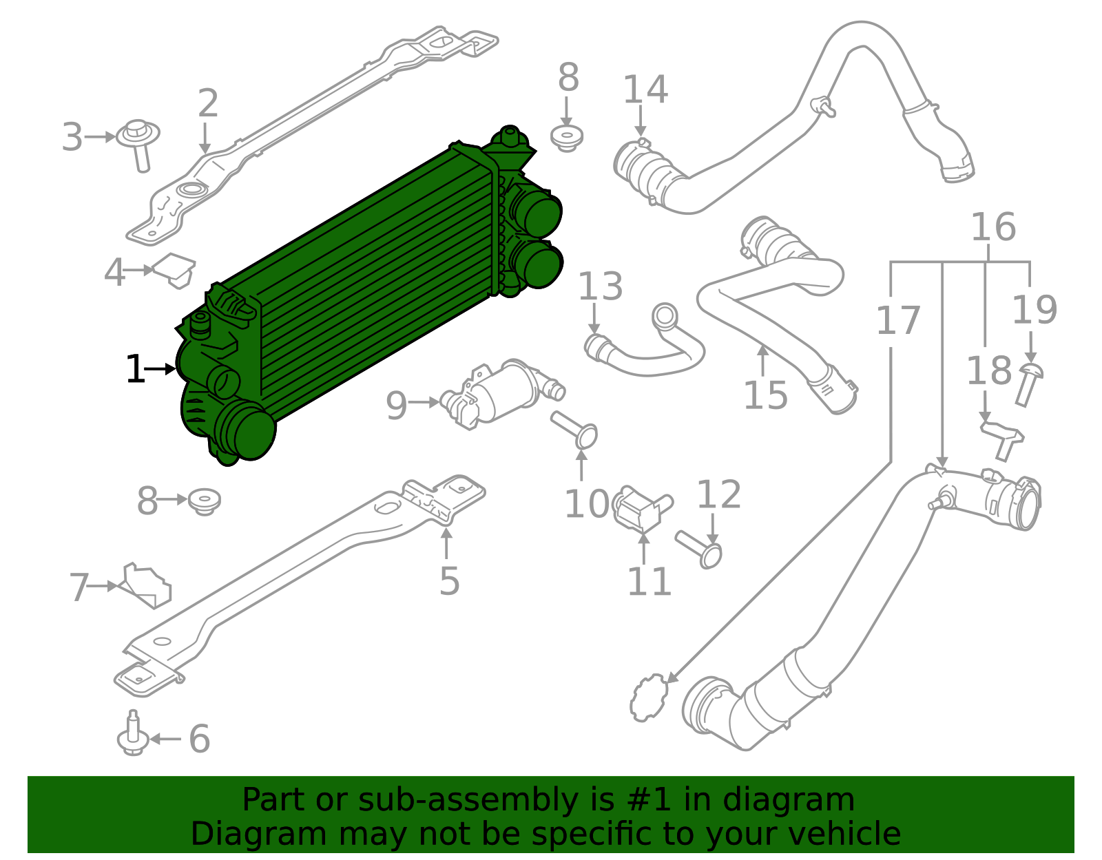 2021-2024 Ford F-150 Inter-Cooler ML3Z-6K775-A | OEM Parts Online