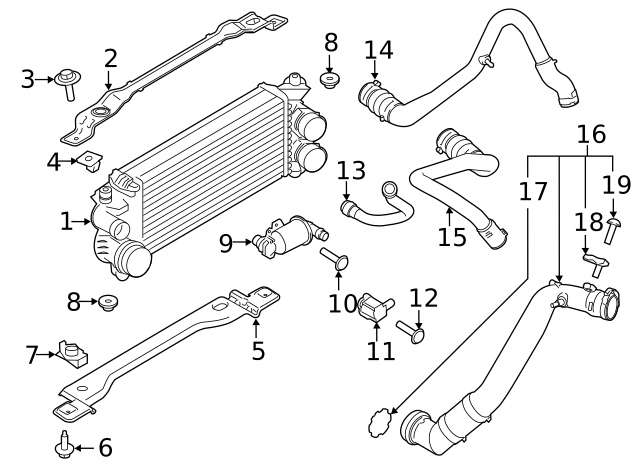 2021 Ford F-150 Lower Hose NL3Z-6C646-A | TascaParts.com