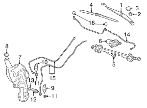 2018-2024 GM Wiper Blade 84580856 GM | GMPartsDirect.com