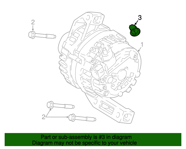 2018-2020 Ford Alternator Cover H1BZ-14A099-B | TascaParts.com
