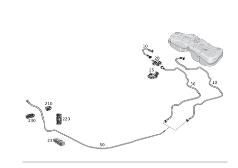 Fuel Lines, Gasoline Vehicle for 2013 Mercedes-Benz ML550 | Mercedes ...