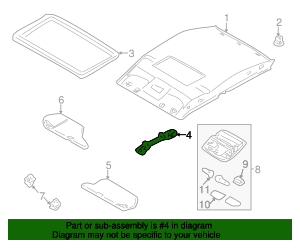 73940-5M003 - Assist Strap 2000-2012 Nissan | Nissan Parts ...