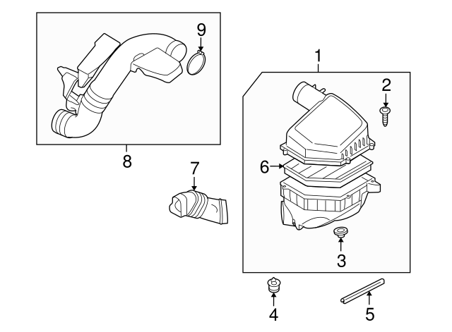 30792544 - Engine Air Intake Hose 2008-2009 Volvo | AutoNationParts.com