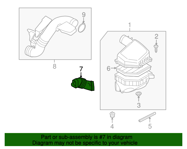 30792544 - Engine Air Intake Hose 2008-2009 Volvo | AutoNationParts.com
