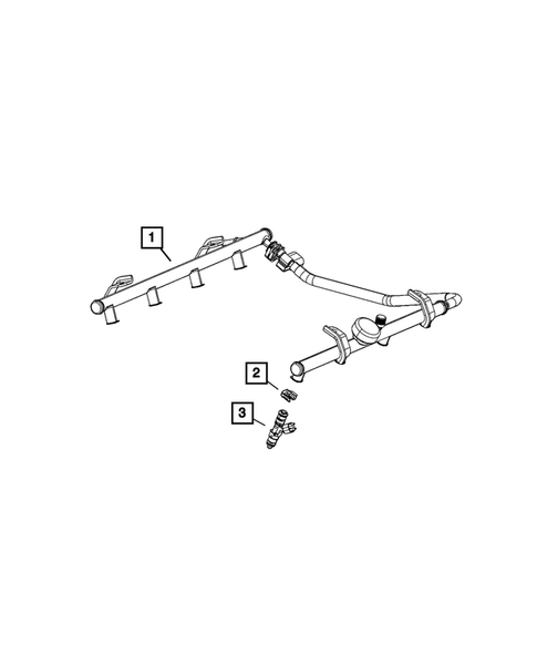 Fuel Rail and Injectors for 2021 Ram 1500 | Wholesale MOPAR