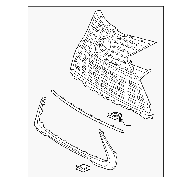 2019-2021 Lexus Grille Assembly 53101-76220 | OEM Parts Online