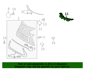 53114-76010 - Inner Grille - 2019-2023 Lexus | MyLexusParts