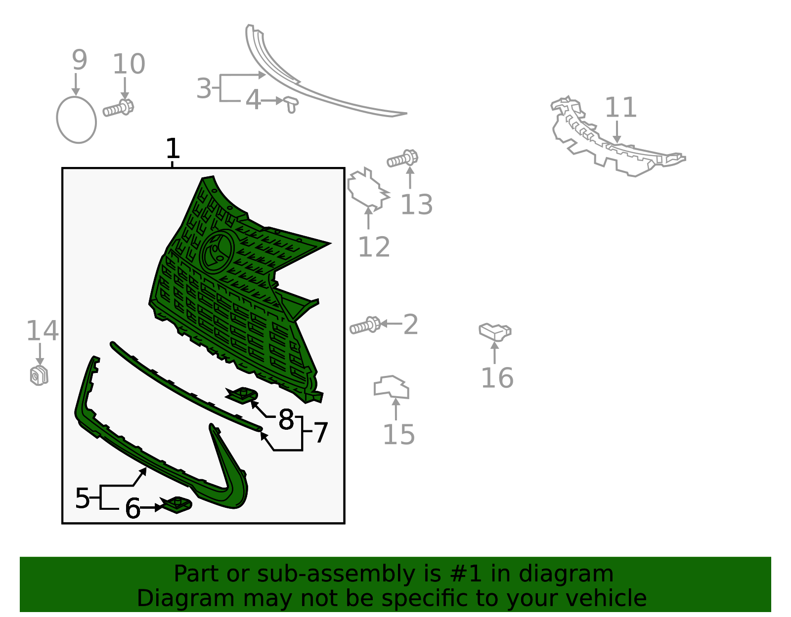 2019-2024 Lexus Grille Assembly 53101-76230 | OEM Parts Online