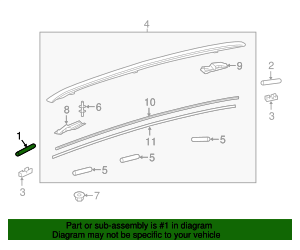 2016-2022 Lexus Drip Molding 75551-48080-B3 | OEM Parts Online