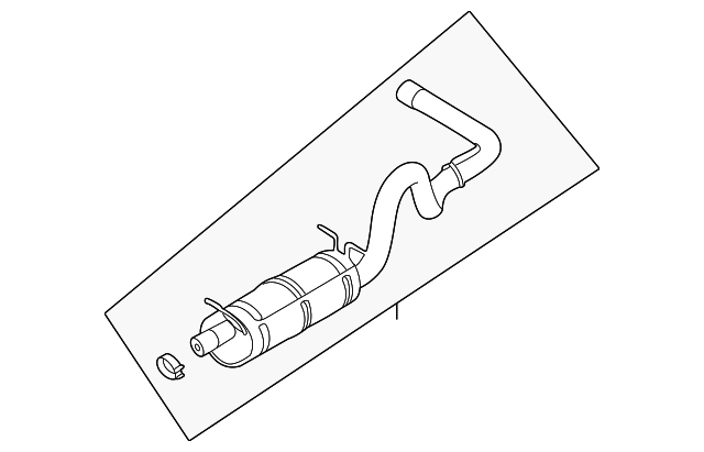 LC2Z-5230-C - Muffler & Pipe - 2021-2025 Ford E-350 Super Duty ...