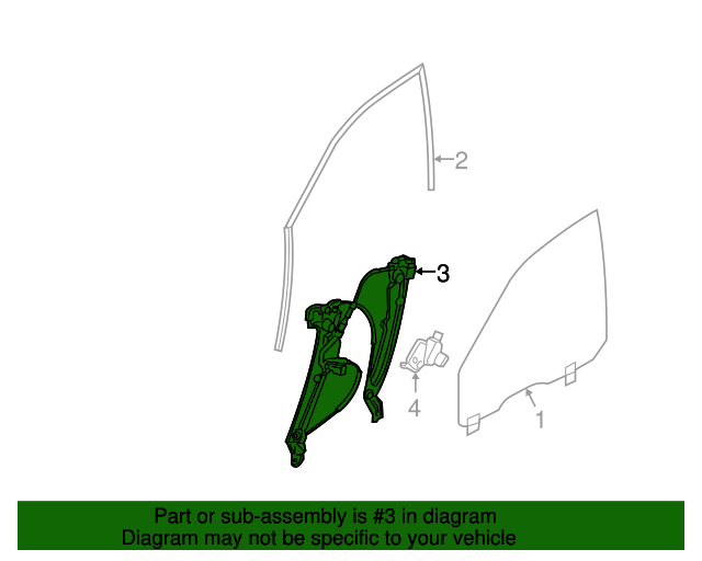 51337182132 - 2011-2016 BMW Window Regulator (51-33-7-182-132) | BMW of ...