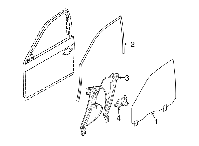 51337182132 - 2011-2016 BMW Window Regulator (51-33-7-182-132) | BMW of ...