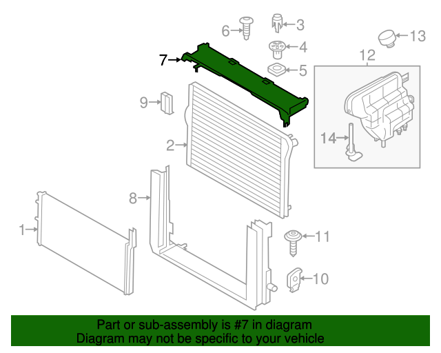 Genuine BMW 17-11-7-573-265 | Upper Support | FREE Shipping on Most ...