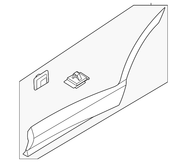 Genuine Body Side Molding for 2021 Genesis GV80 | Part# 87732-T6000 ...