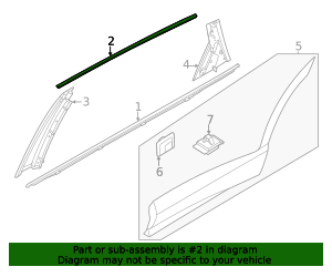 2021-2024 Genesis GV80 Frame Molding 83860-T6000 | Hyundai Wholesale Direct