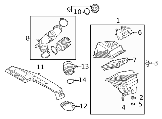 2021-2022 Kia K5 Air Duct 28210-L4400 | TascaParts.com