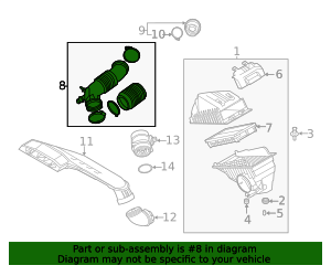 28130-L1400 - Intake Tube 2021-2022 Kia K5 | Kia.Parts Store