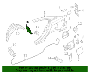 2020-2025 Nissan Versa Closing Plate 78819-5EF0A | OEM Parts Online
