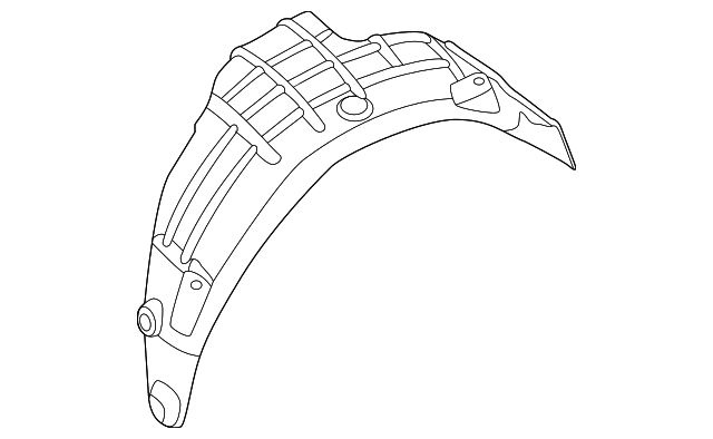 2020-2021 Nissan Versa Wheelhouse Liner 76748-5EF0B | Nissan Parts Store