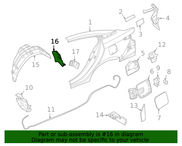 2020-2024 Nissan Versa Closing Plate 78818-5EF0A | Riverside Nissan