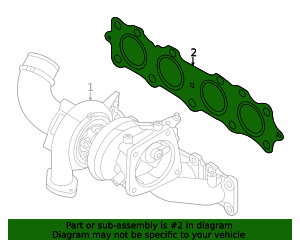2015-2022 Hyundai Exhaust Manifold Gasket 28521-2GTA1 | QuirkParts