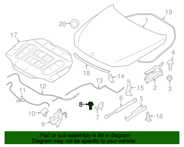 7129905536 - 1991-2021 BMW Lift Cylinder Screw (07-12-9-905-536) | BMW ...