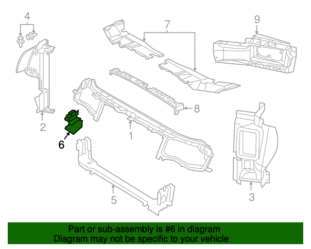 2005-2020 Mopar Mount Bracket - Passenger Side (RH) 5065532AC ...