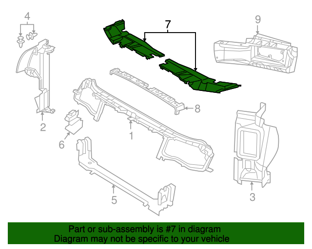 2011-2014 Dodge Charger Sight Shield - Driver's Side (LH) 5182337AA ...