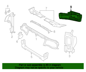 2015-2021 Dodge Air Duct - Passenger Side (RH) 68205062AF | TascaParts.com