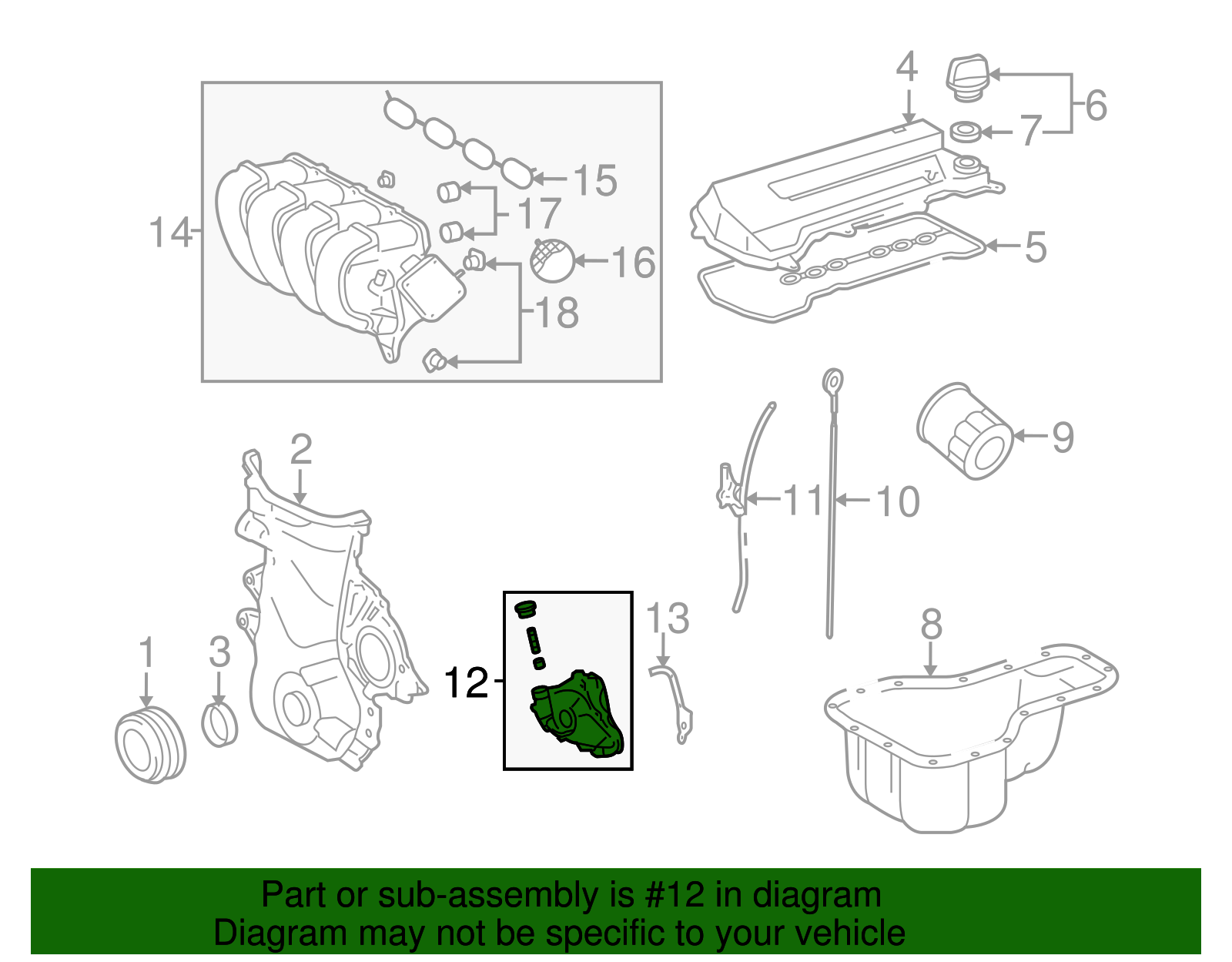 2000-2008 Toyota Oil Pump 15100-0D021 | Toyota Parts Center