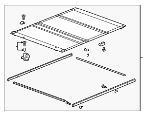 2020-2025 GM (Replaces 19433569) Matte Black Bed Tonneau Cover, Hard ...