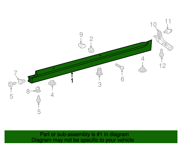 2018 Toyota Camry Rocker Molding 75850-33904 | OEM Parts Online