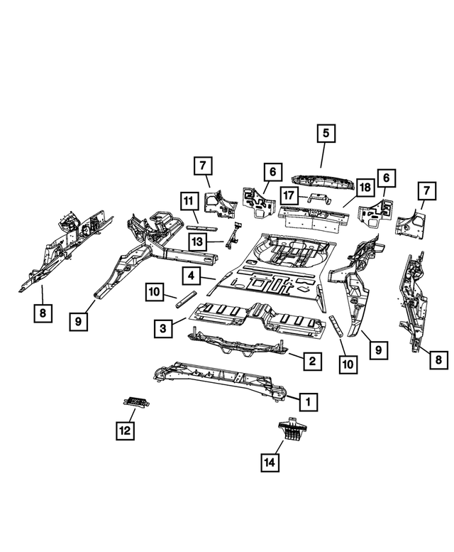 2022-2023 Jeep Grand Cherokee Bracket 68424076AA | DodgeParts.com