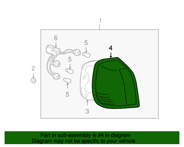 2004-2005 Hyundai XG350 Lens & Housing 92412-39600 | QuirkParts