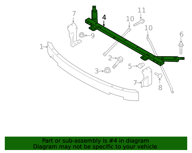 32244774 - Bumper Cover Reinforcement Beam 2019-2022 Volvo XC90 ...