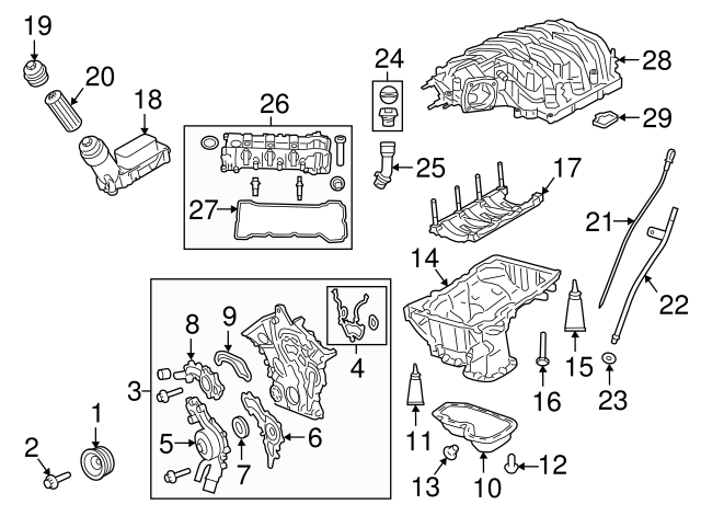 68225439AB - Oil Pan Baffle - 2016-2023 Mopar | Mopar Parts Canada